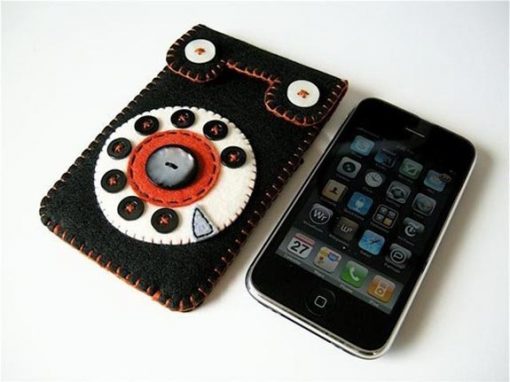 Retro Rotary Felt iPhone Case