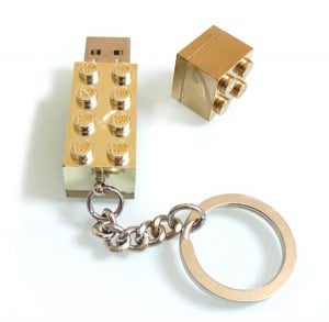 Gold Lego USB Drive