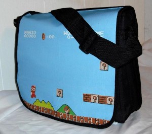 Retro Arcade Game Messenger Bags