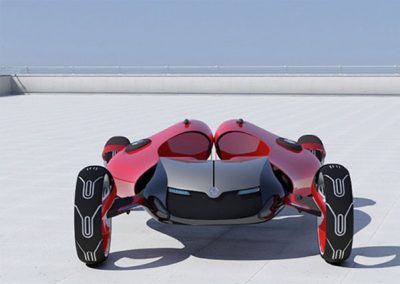 Two Motorbikes Connect To Create Concept Car