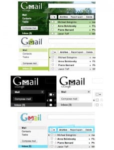 Gmail Receives 5 New Themes
