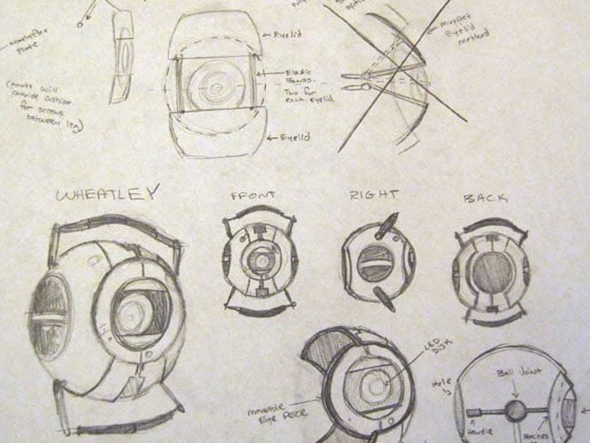 Portal 2 Wheatley Fan Made Puppet (video)