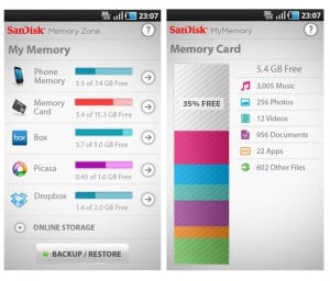 SanDisk Android Memory Zone App, Helps Manage Your Devices Memory Loads ...