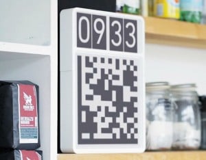 QR Code Clock, The Robot Readable Wall Clock (Video)