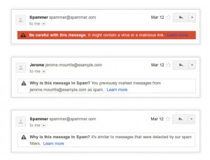 Google Now Informs You Why Messages Are Placed In Your Spam Folder