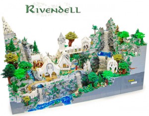 Awesome Lego Rivendell Scene Created Using 50,000 Lego Pieces (video)