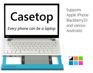 Casetop Transforms Nearly Any Smartphone Into A Notebook (video)