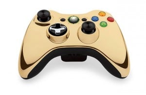 Xbox 360 Special Edition Chrome Series Gold Wireless Controller