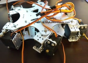 HexPi Raspberry Pi Powered Hexapod Robot (video)