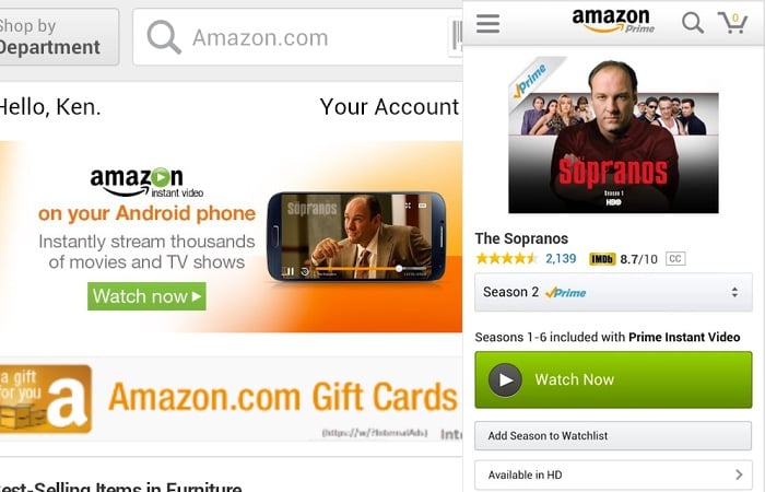 Amazon Prime Instant Video Finally Arrives On Android Amazon Prime Instant Video Finally Arrives On Android