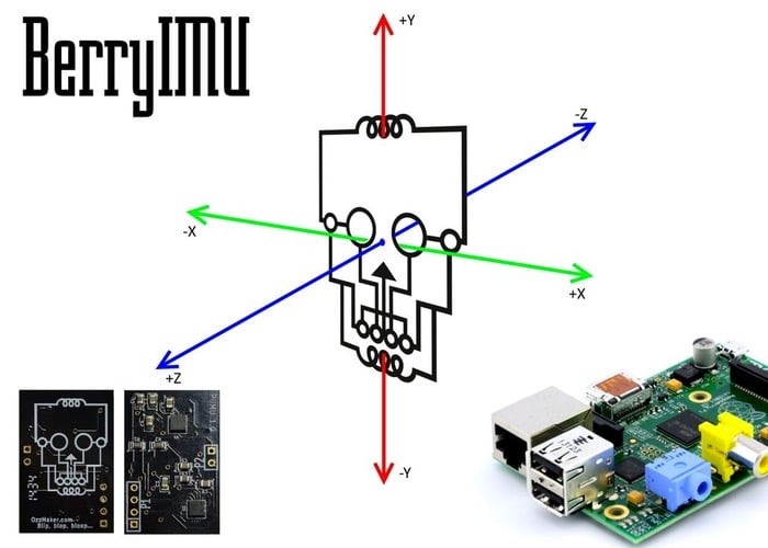 Raspberry Pi BerryIMU Orientation Sensor (video)
