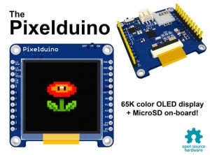 Pixelduino Arduino OLED Display (video)