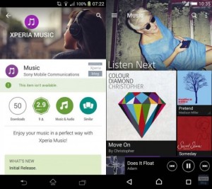 Sony Xperia Music App Lands On Google Play