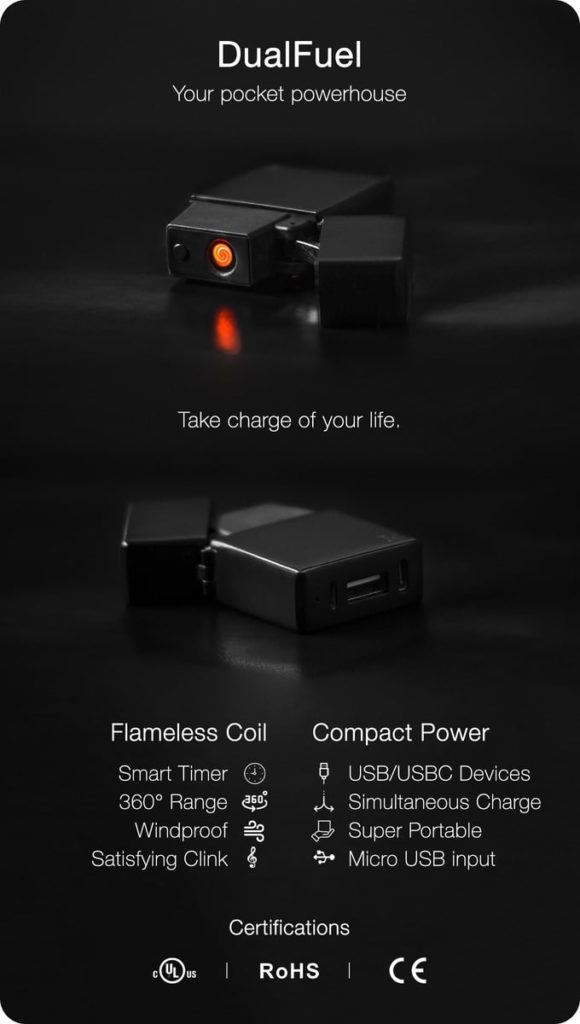 DualFuel lighter and battery pack - Geeky Gadgets