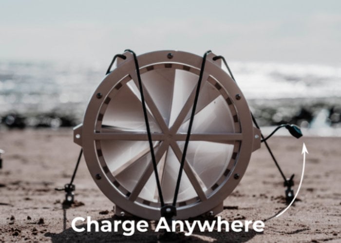 GIGA portable wind turbine offers mobile charging away from the gird ...