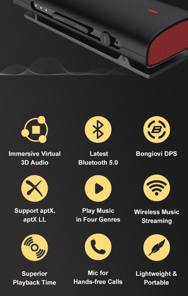 Chord a wireless Bluetooth 3D effect system for wired headphones ...