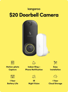 Kangaroo doorbell camera from $20 - Geeky Gadgets