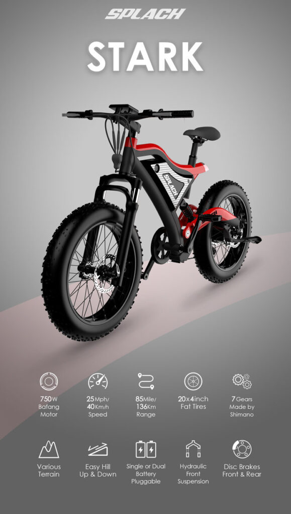 SPLACH-STARK 750W off-road electric bike from $1,299 - Geeky Gadgets