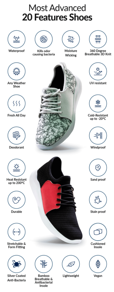 V-Tex V20 NASA inspired, nanotech, waterproof shoes in a range of ...