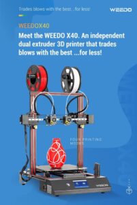 WEEDO dual extruder 3D Printer from $459 - Geeky Gadgets