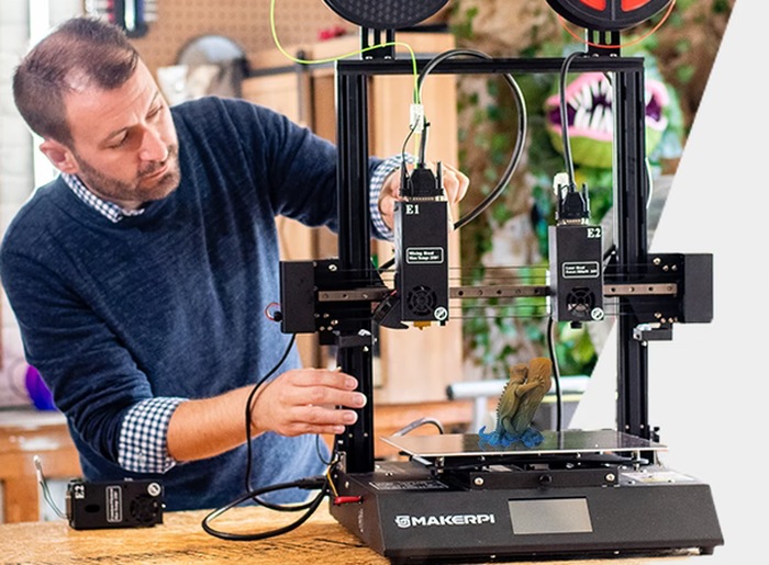 MakerPi 3D printer with modular extruder system - Geeky Gadgets