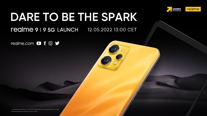Realme 9 Series launch in Europe 12th May - Geeky Gadgets
