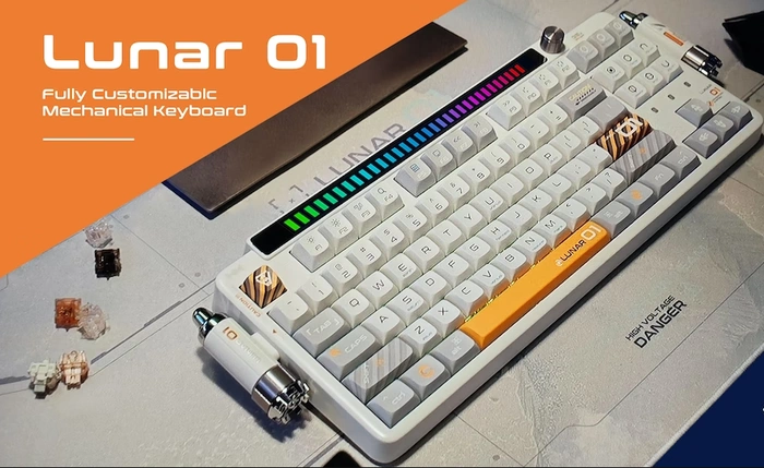 KeysMe Lunar 01 fully customizable mechanical keyboard - Geeky Gadgets