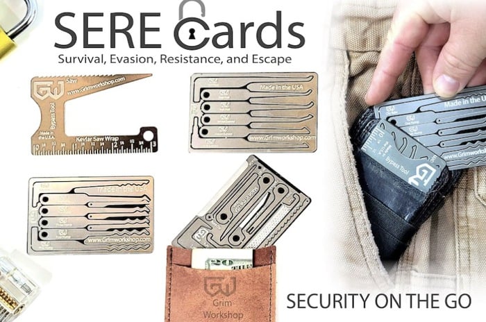 Grim SERE escape & evasion survival cards - Geeky Gadgets