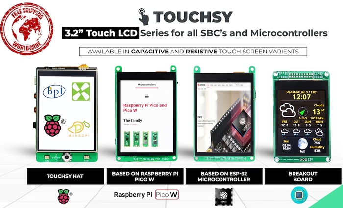 3.2 inch Touchsy touch screens - Geeky Gadgets