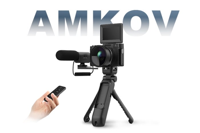 AMKOV affordable 4K vlogging camera from $99 - Geeky Gadgets
