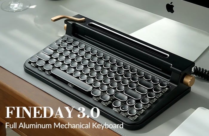 Fineday 3.0 classic typewriter style keyboard - Geeky Gadgets