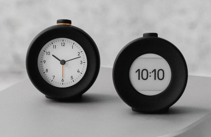 Minimalist alarm clock with E Ink display - Geeky Gadgets
