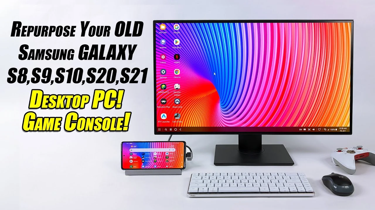 Easily convert your old Samsung Galaxy phone into a desktop PC - Geeky ...