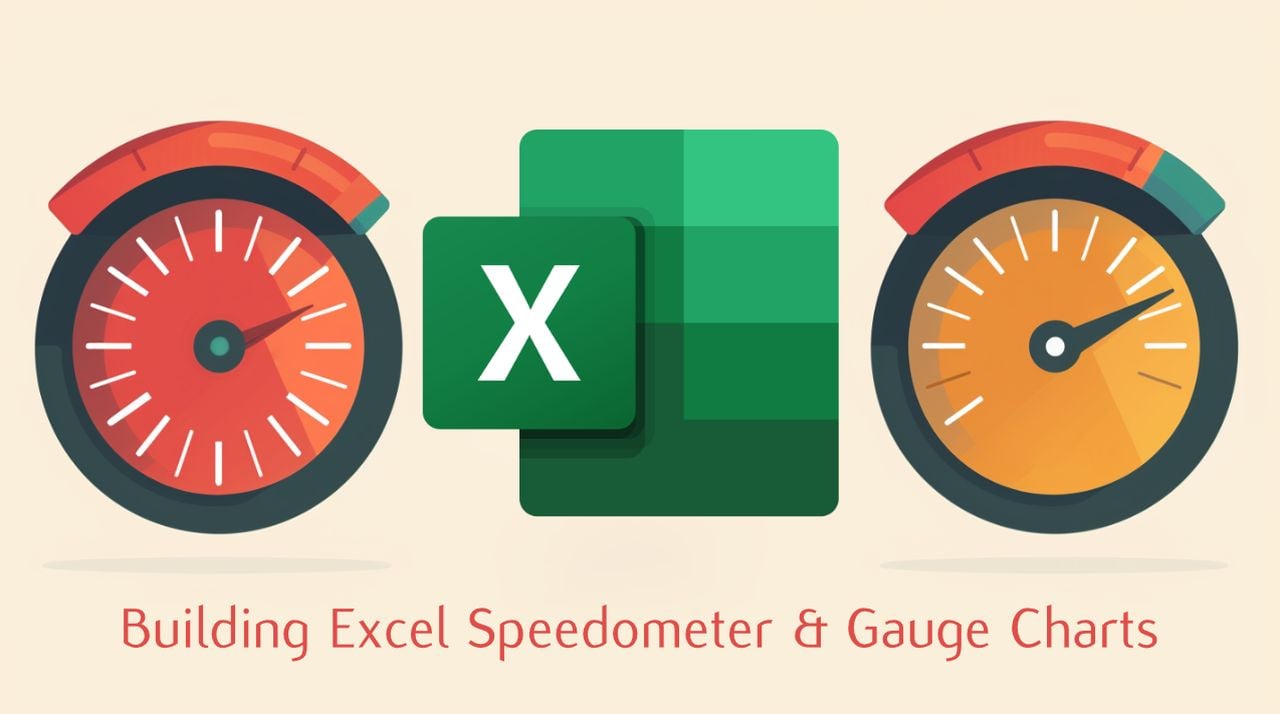 How to create amazing Excel speedometer or gauge charts - Geeky Gadgets