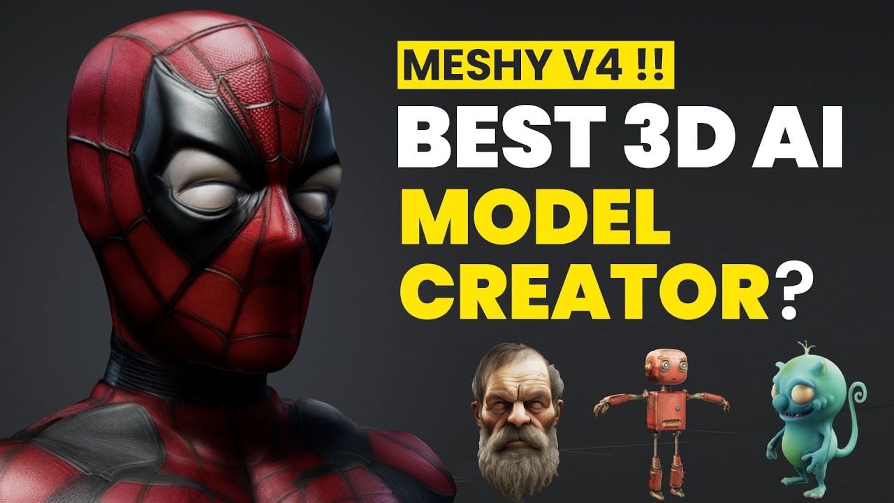 Meshy v4 AI 3D modelling tool - Geeky Gadgets