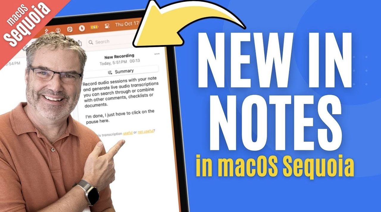 macOS Sequoia Apple Notes : Audio Transcription, Maths & More - Geeky ...
