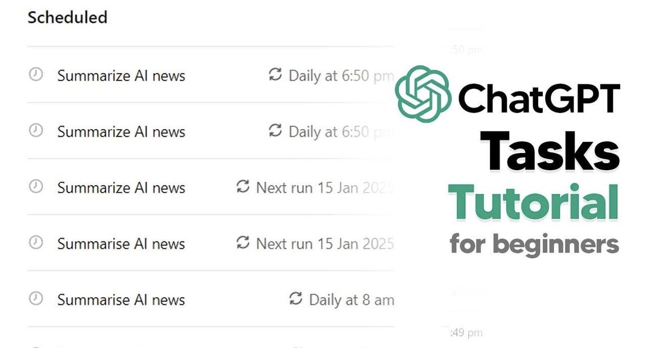 How to Use ChatGPT Tasks to Automate Your Daily Routine - Geeky Gadgets
