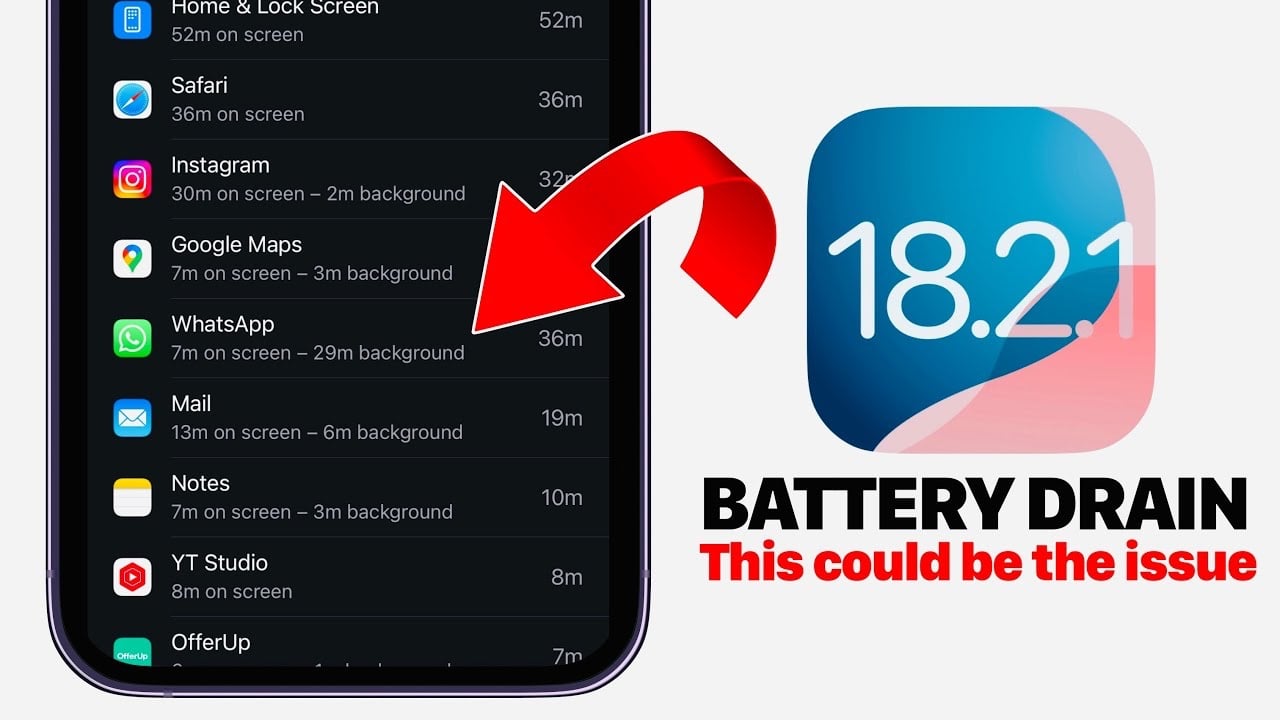 iOS 18.2.1 Battery Drain? Try This Simple Fix! - Geeky Gadgets