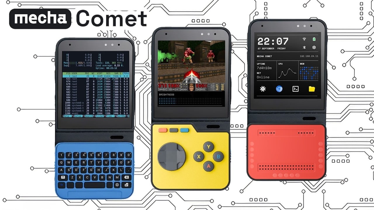 Mecha Comet: Modular Handheld Linux Computer from $159 - Geeky Gadgets