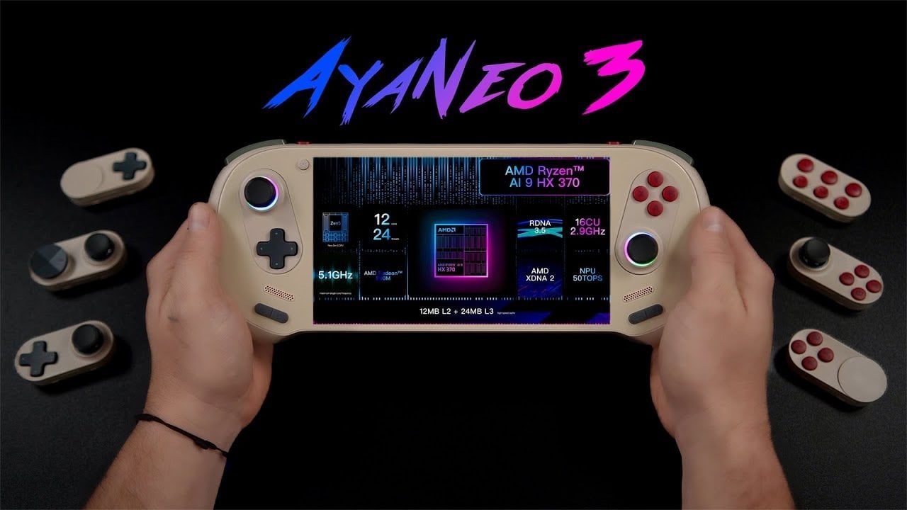 AYANEO 3 Modular Handheld Console Review : Features & Specs - Geeky Gadgets