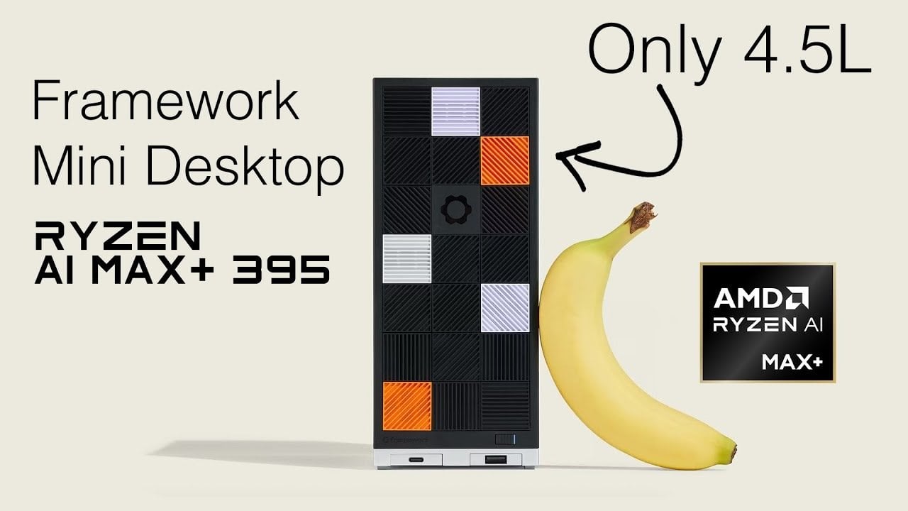 Framework Desktop Ryzen Max+ 395 Modular Mini PC Launches - Geeky Gadgets