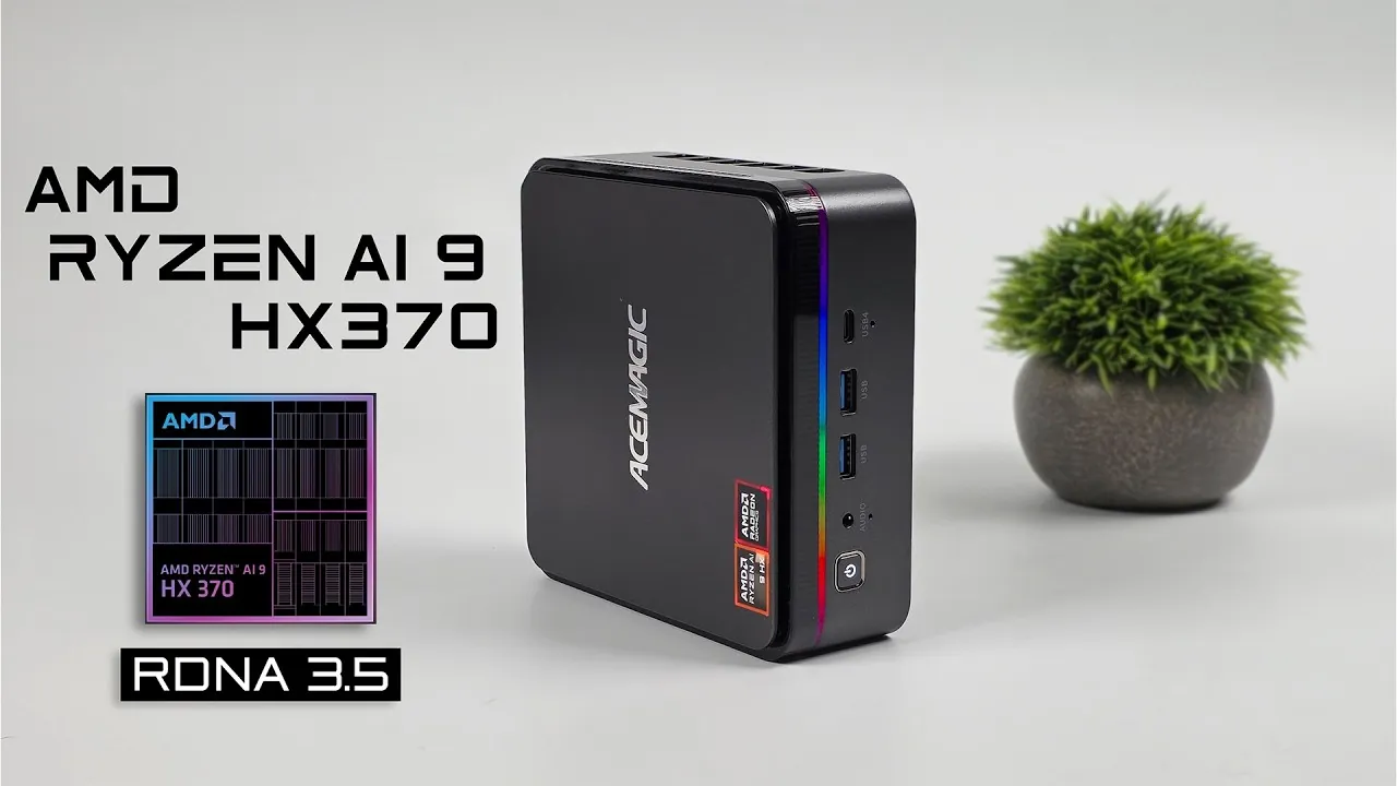 AceMagic AMD Ryzen AI HX370 Mini PC: Compact Gaming Beast - Geeky Gadgets