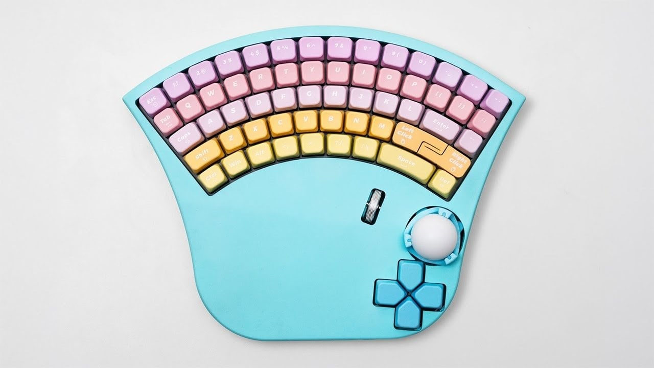 Awesome One-Handed Keyboard Designed by HTX Studio - Geeky Gadgets
