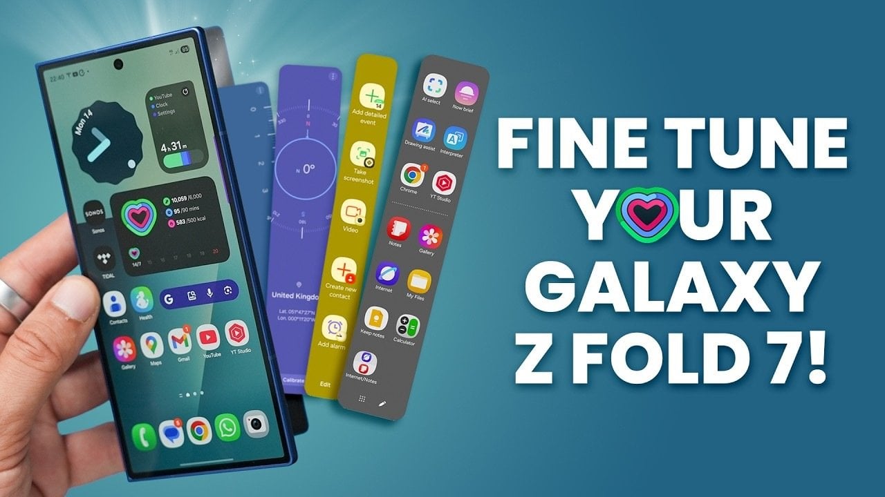 Samsung Galaxy Z Fold 7: Top Customization Features - Geeky Gadgets