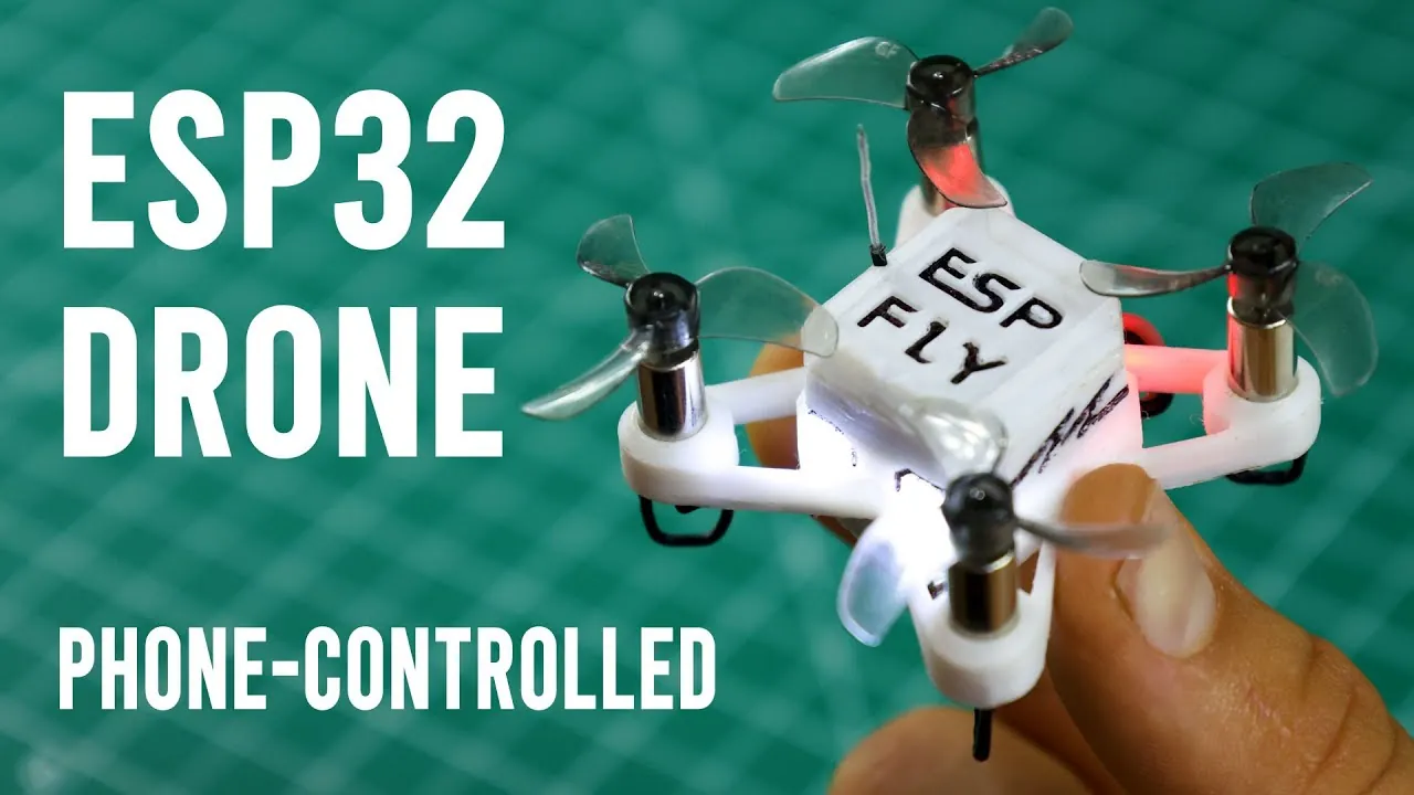 How to Build a Tiny ESP32 Drone with Smartphone Controls : 2025 - Geeky ...