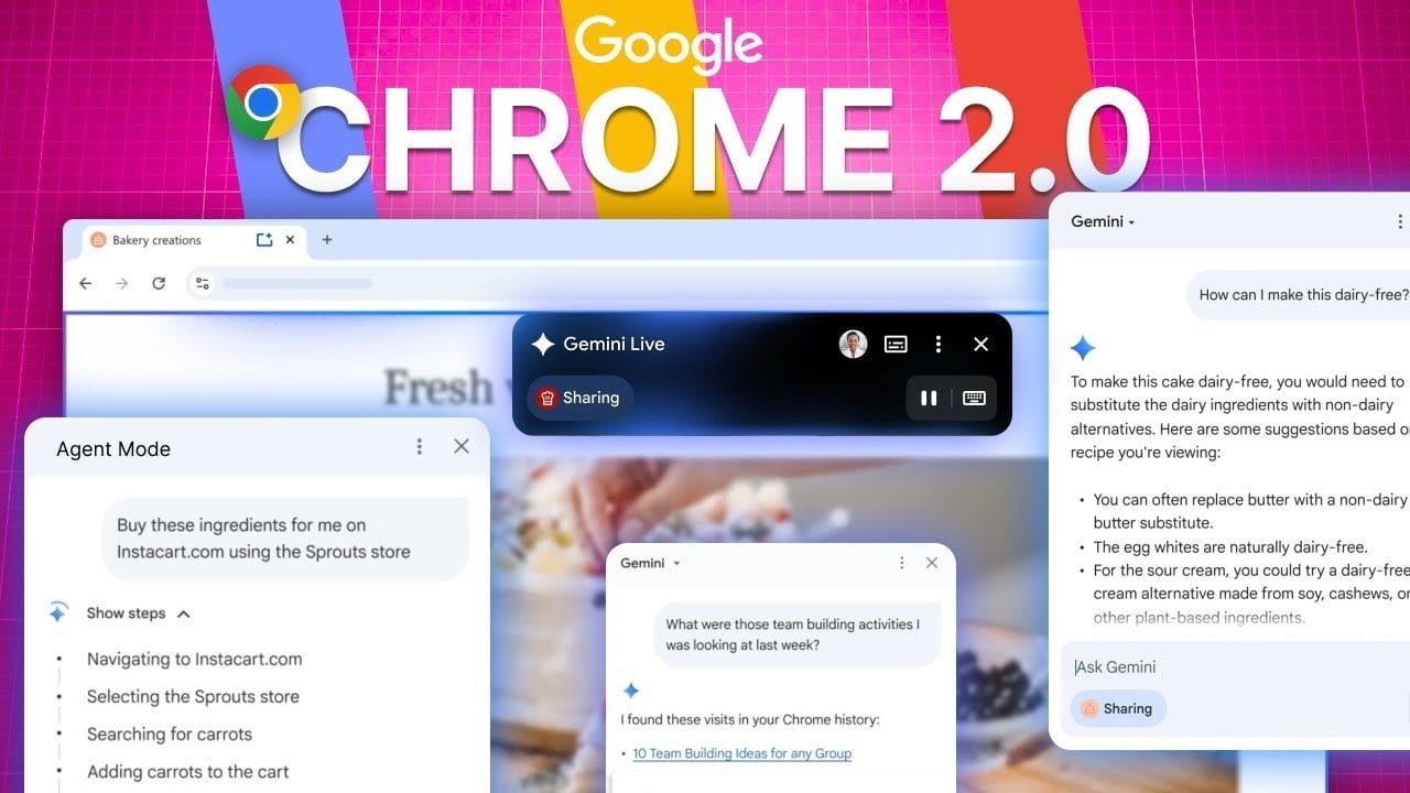 New Chrome 2.0 Features : How Gemini AI Transforms Browsing - Geeky Gadgets