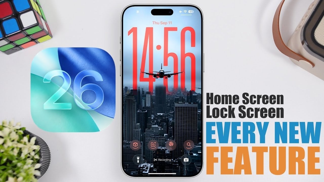 iOS 26 Lock Screen and Home Screen Features Explained - Geeky Gadgets