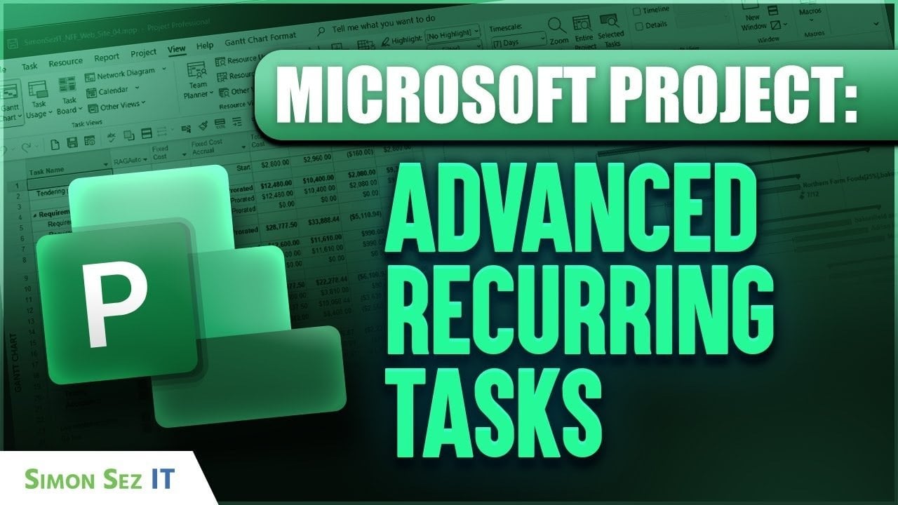 How to Create Recurring Tasks in Microsoft Project 2025 - Geeky Gadgets