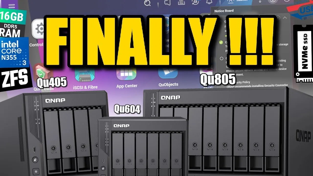QNAP QU405, QU605 and QU805 NAS Features, Pros and Cons - Geeky Gadgets