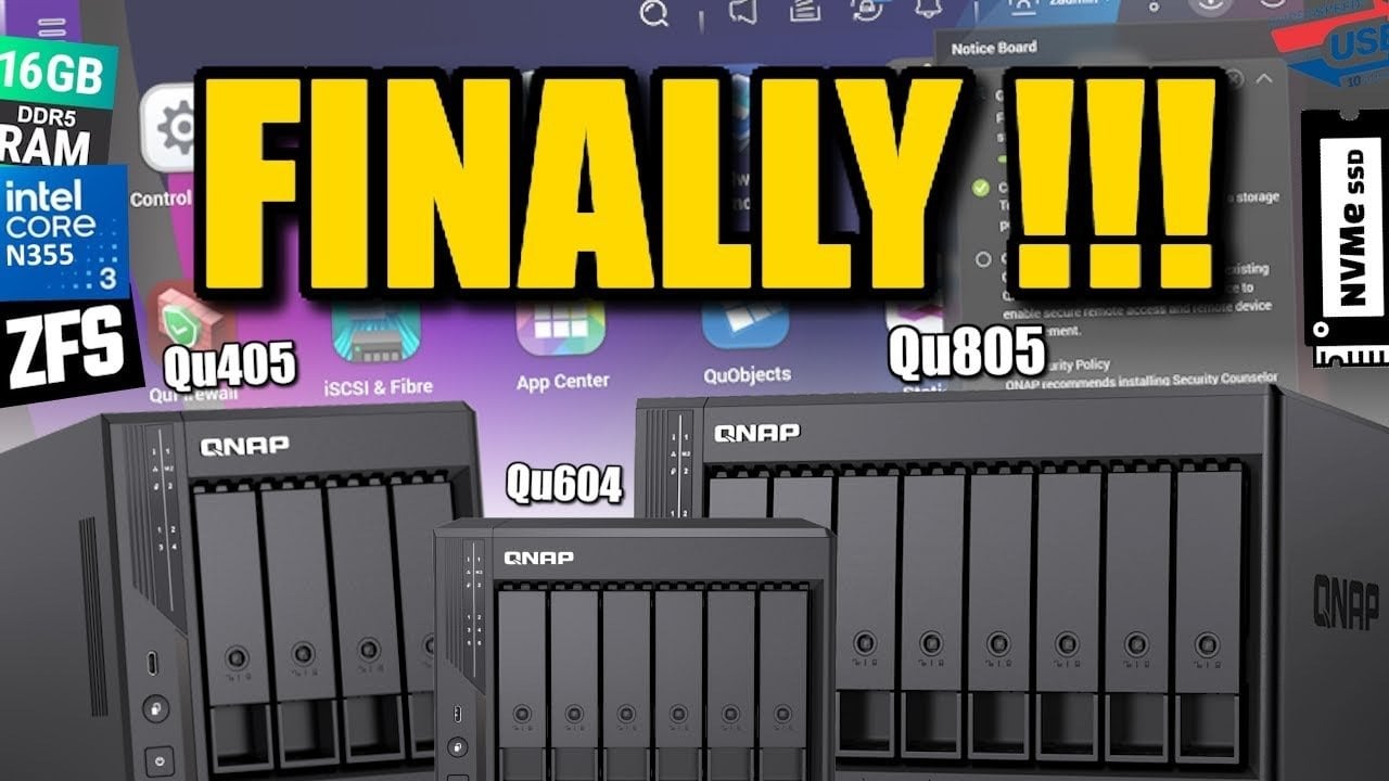 QNAP QU405, QU605 and QU805 NAS Features, Pros and Cons - Geeky Gadgets